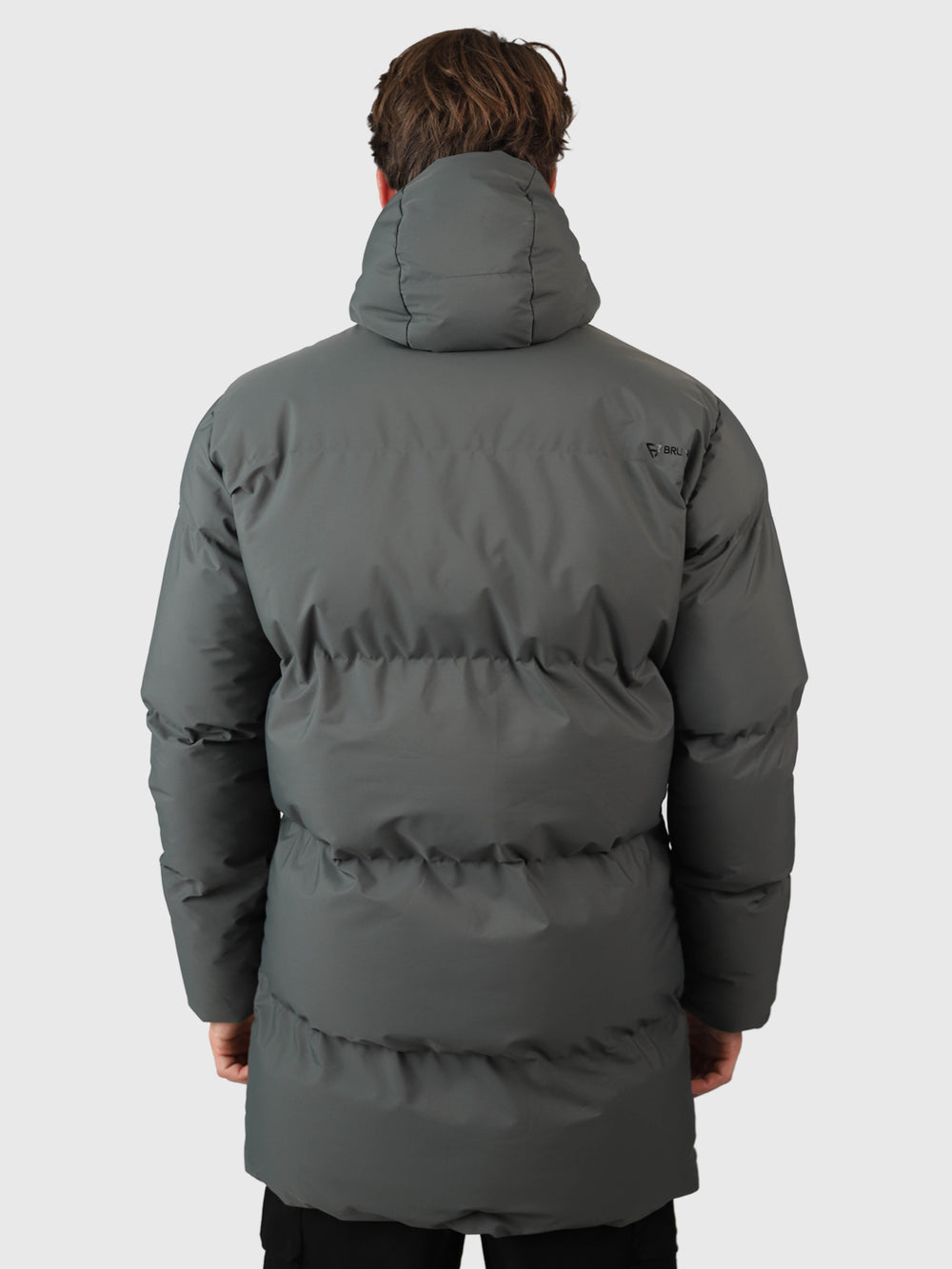 Brunotti Bigmain Men Long Puffer Jacket | Mud Green