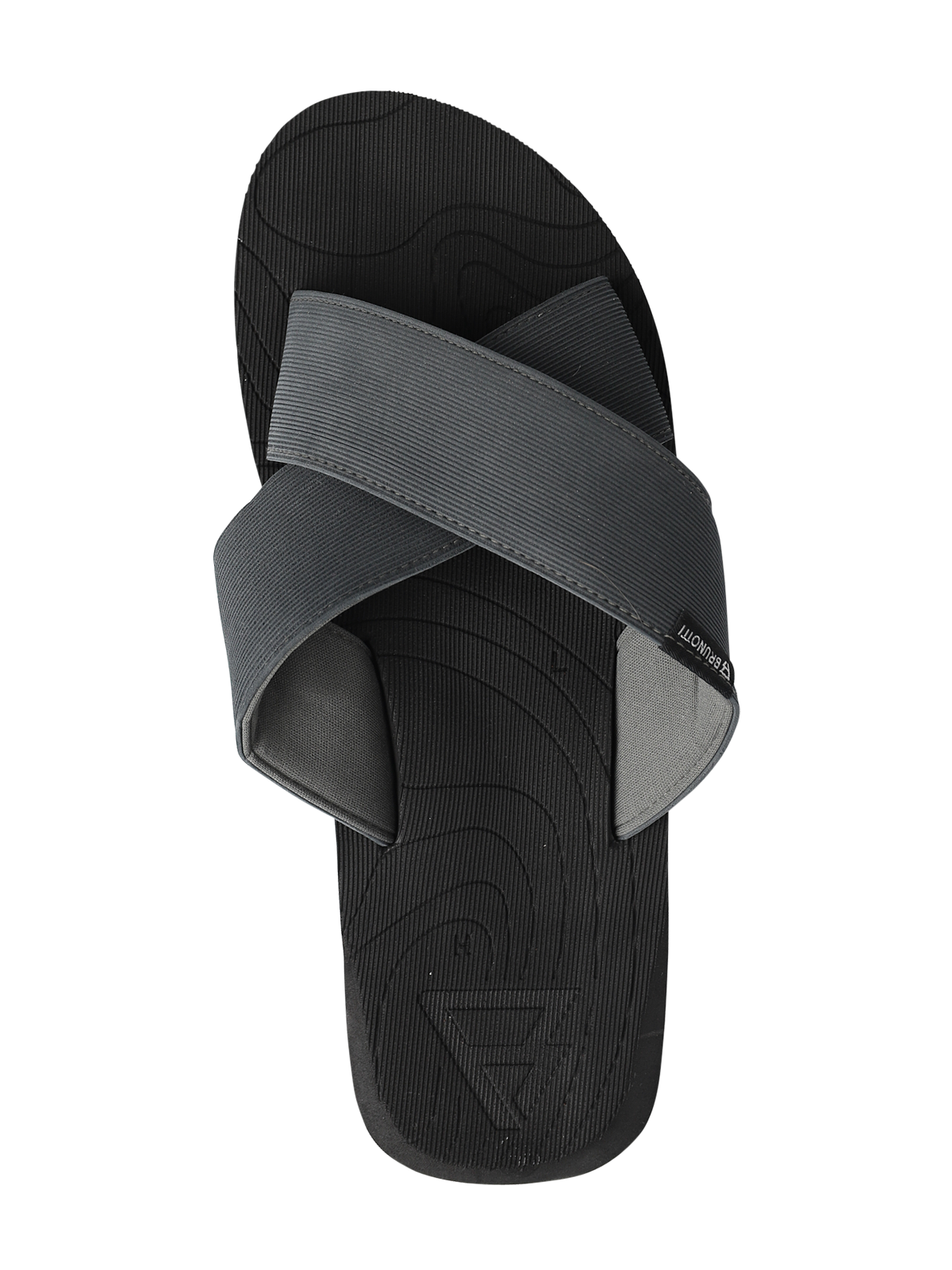 Capu Mannu Cross Men Flip Flops | Black